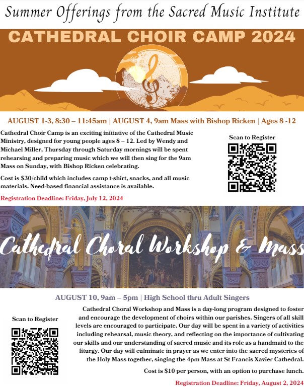 Cathedral Choir Camp 2024 and Cathedral Choral Workshop and Mass in ...