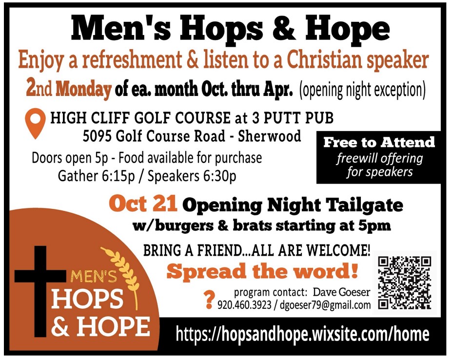 Men’s Hops & Hope – October 21st – St. John Nepomucene Catholic Community