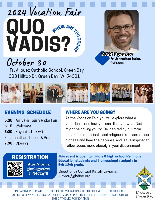 2024 Vocation Fair – October 30th in Green Bay – St. John Nepomucene ...