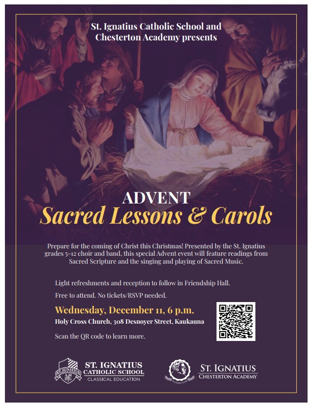 Advent Sacred Lessons and Carols on December 11th at Holy Cross in ...