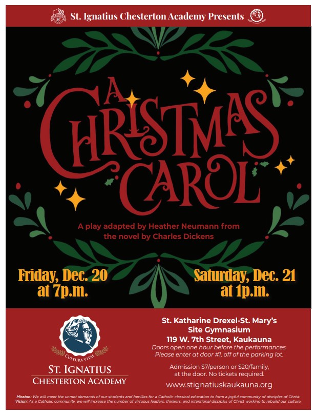 A Christmas Carol, presented by St. Ignatius Chesterton Academy on ...
