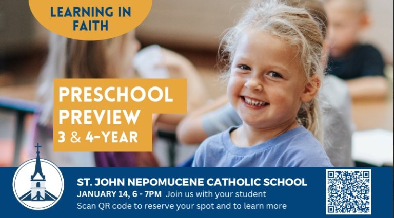 St. John School Preschool and Middle School Preview Night – January ...