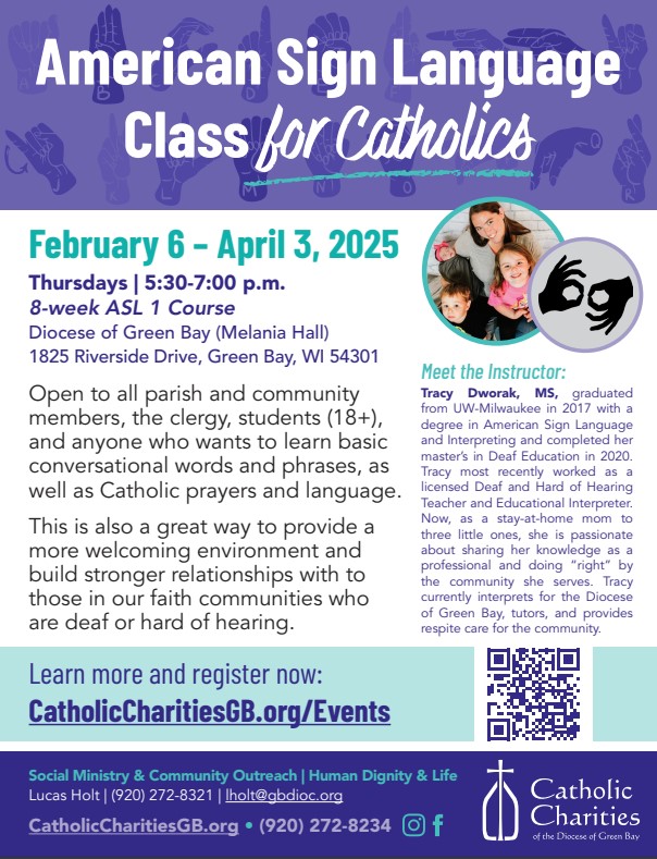 American Sign Language Class for Catholics – February 6th through April ...