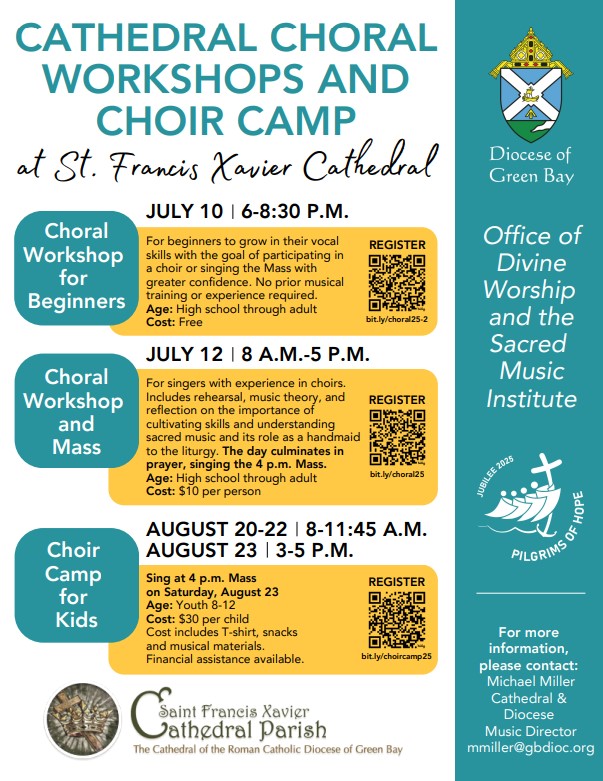 Cathedral Choral Workshops and Choir Camp at St. Francis Xavier ...
