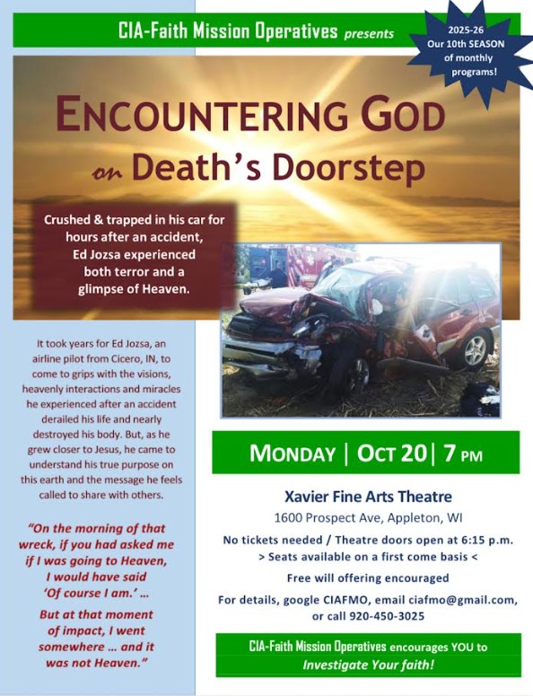 CIA-Faith Mission Operatives ministry is excited to announce: Ed Jozsa ...