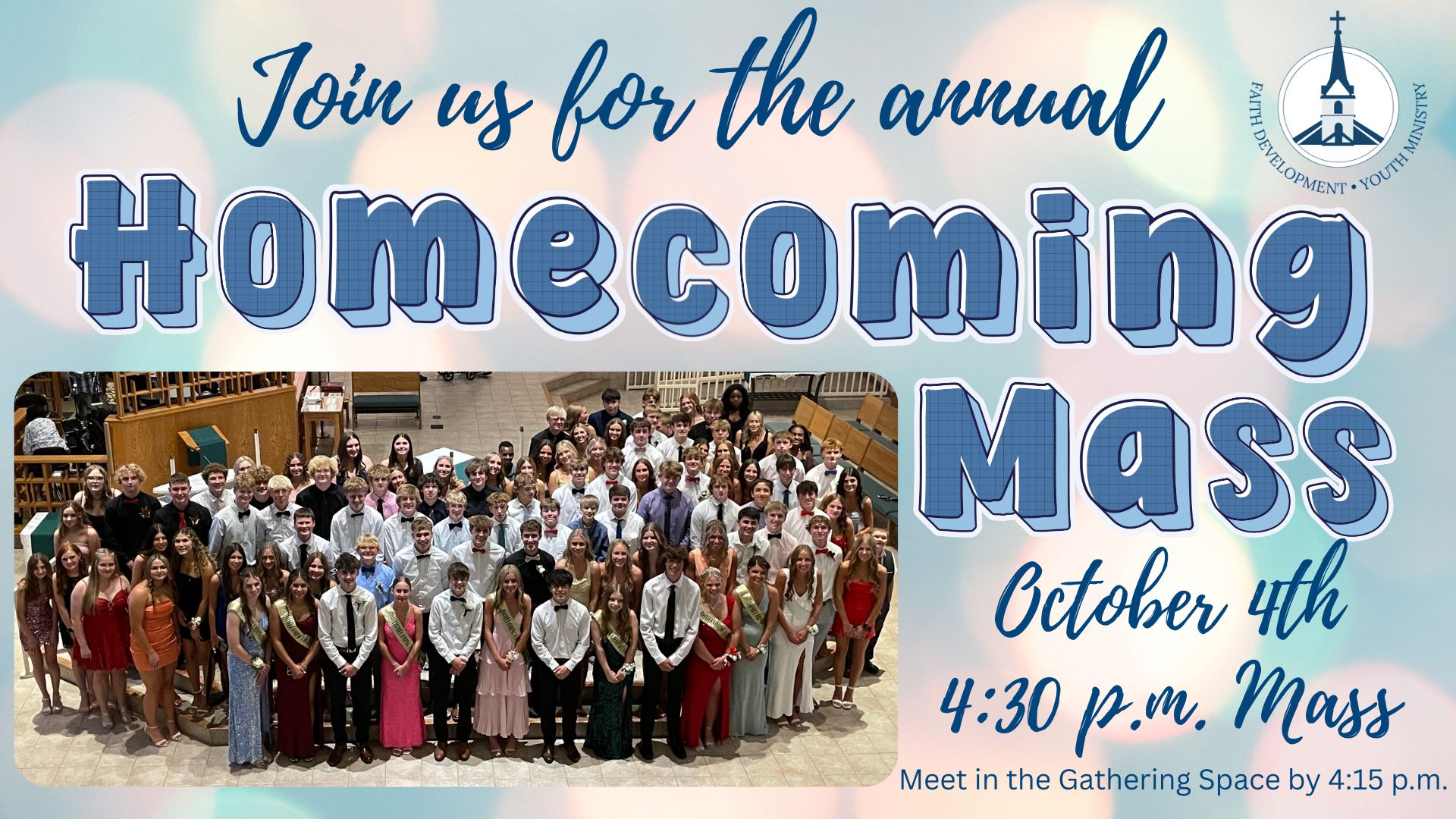 Calling all High School Students! Join us for Homecoming Mass on ...