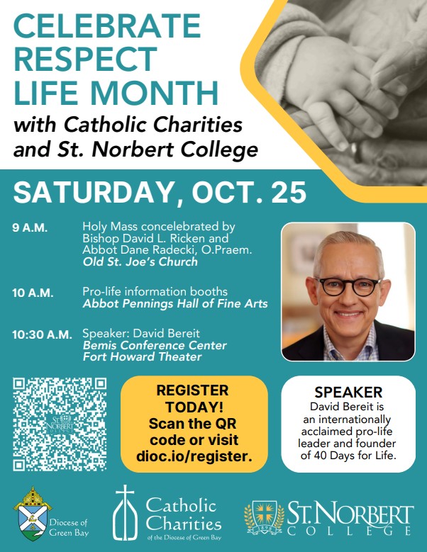 Celebrate Respect Life Month with Catholic Charities and St. Norbert ...