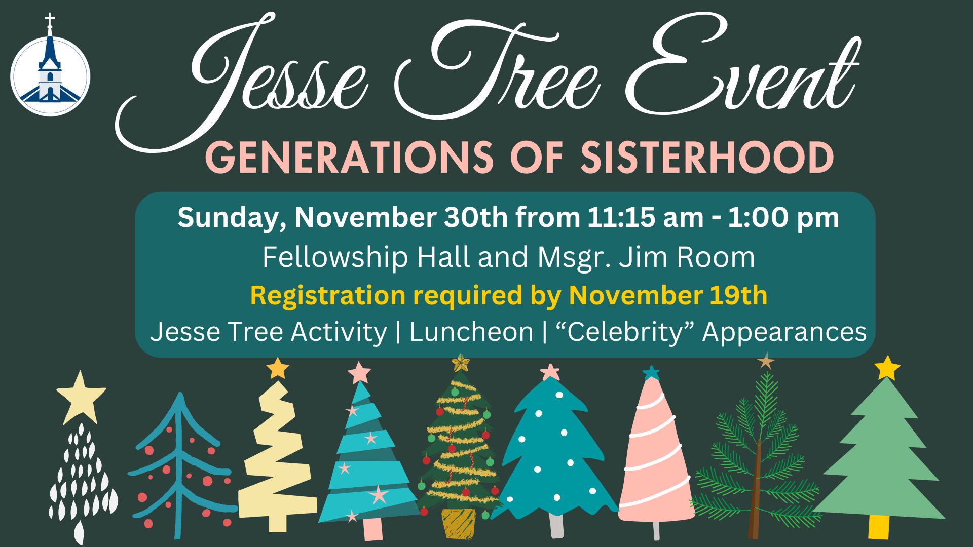 Jesse Tree Event: Generations of Sisterhood – November 30th at St. John ...