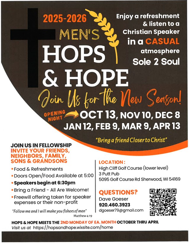 Men’s Hops & Hope for 2025-2026 – Opening Night is October 13th – St ...