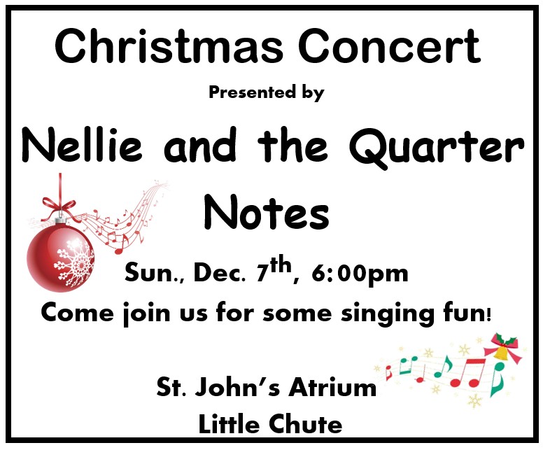 Christmas Concert on December 7th at St. John Nepomucene by Nellie and ...