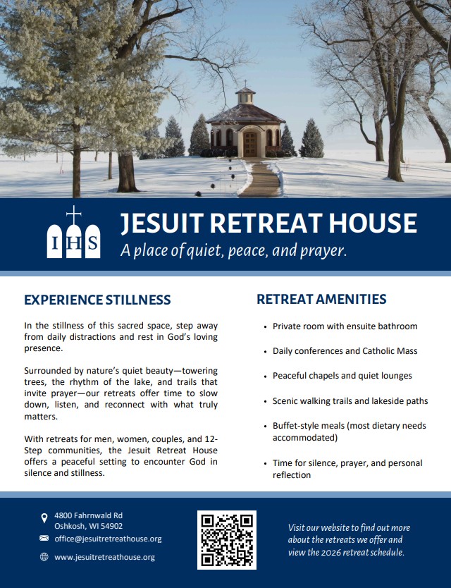 Jesuit Retreat House – Traditional Men’s Spiritual Retreat from January ...