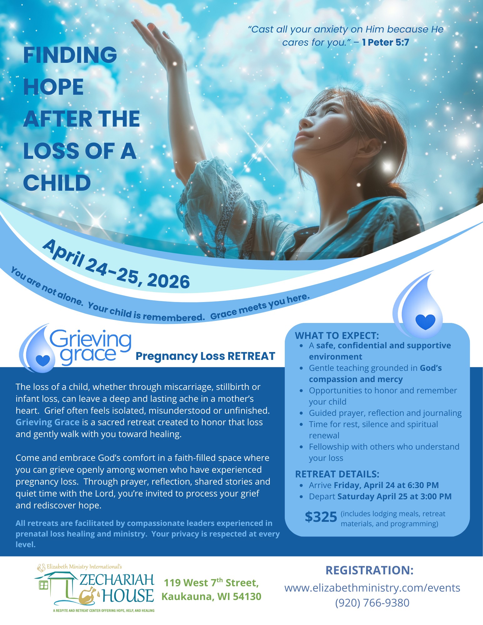 Grieving Grace Pregnancy Loss Retreat at the Zechariah House — April ...